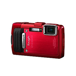 Olympus Stylus TG-830 iHS Digital Camera with 5x Optical Zoom and 3-Inch LCD (Red) (Old Model)
