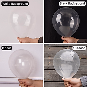 PartyWoo Clear Balloons 51 pcs 12 Inch Transparent Balloons Bubble Balloons Clear Balloons Bubbles for Party Decoration Graduation Bridal Birthday Baby Shower Wedding Party Decorations Clear-Y2