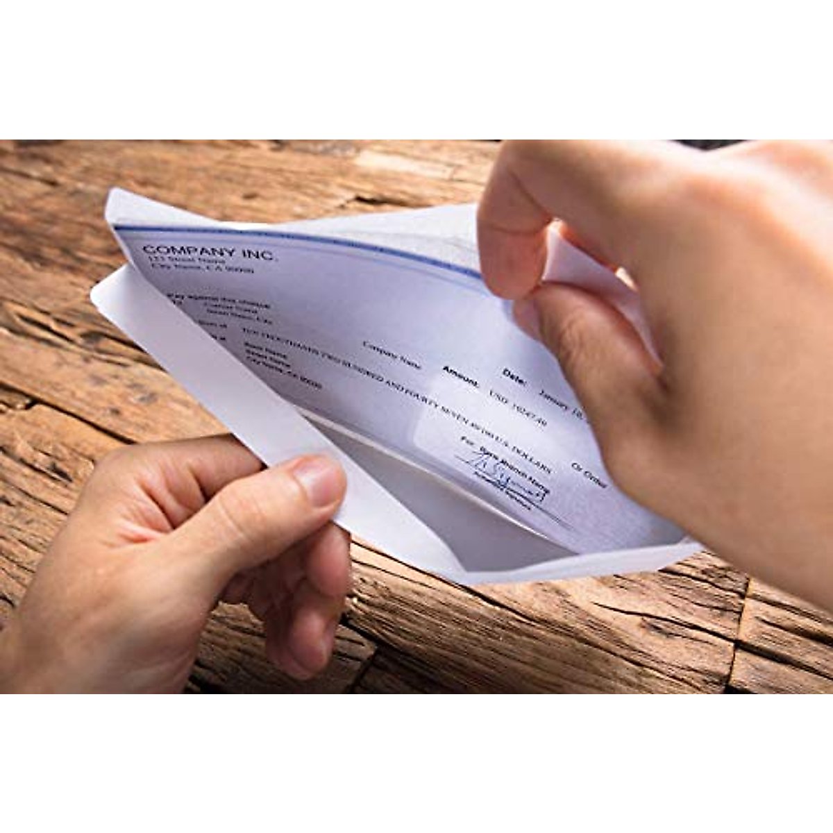 500#10 Single Left Window SELF Seal Security Envelopes, Designed for QuickBooks Invoices & Business Statements, Computer Printed Checks Peel and Seal Flap Number 10 Size 4-1/8 x 9-1/2 Inches, 24 LB