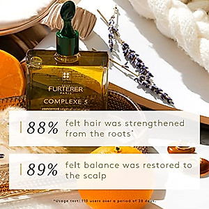 Rene Furterer COMPLEXE 5 Stimulating Plant Concentrate - Pre-Shampoo Detox Scalp Treatment - Orange & Lavendar Essential Oils - 1.6 fl. oz.