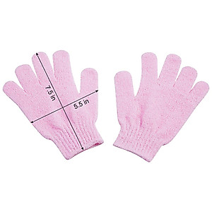 10 Pairs Exfoliating Gloves,Made of 100% Nylon,10 Colors Double Sided Exfoliating Gloves for Beauty Spa Massage Skin Shower Body Scrubber Bathing Accessories.