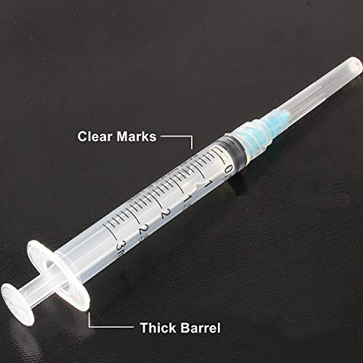 BSTEAN 25 Pack 3ml Disposable Syringe with 23Ga 1.0 Inch Needle, Individual Package