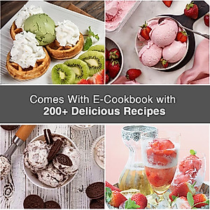 ARCOOLOR Containers Replacement for Ninja Creami Pints and Silicone Lid, 4 Pack, Compatible with NC299AMZ & NC300s Series Ice Cream Maker with E-Cookbook, Airtight & Dishwasher Safe (MIX1)