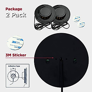 BestLuz Sound Activated Party Lights x2 Pack, USB Powered DJ Disco Lights for Parties, Birthday Party Decorations, Halloween Party Supplies, RGB Lights Sync with Music, Wall Mount Installation.