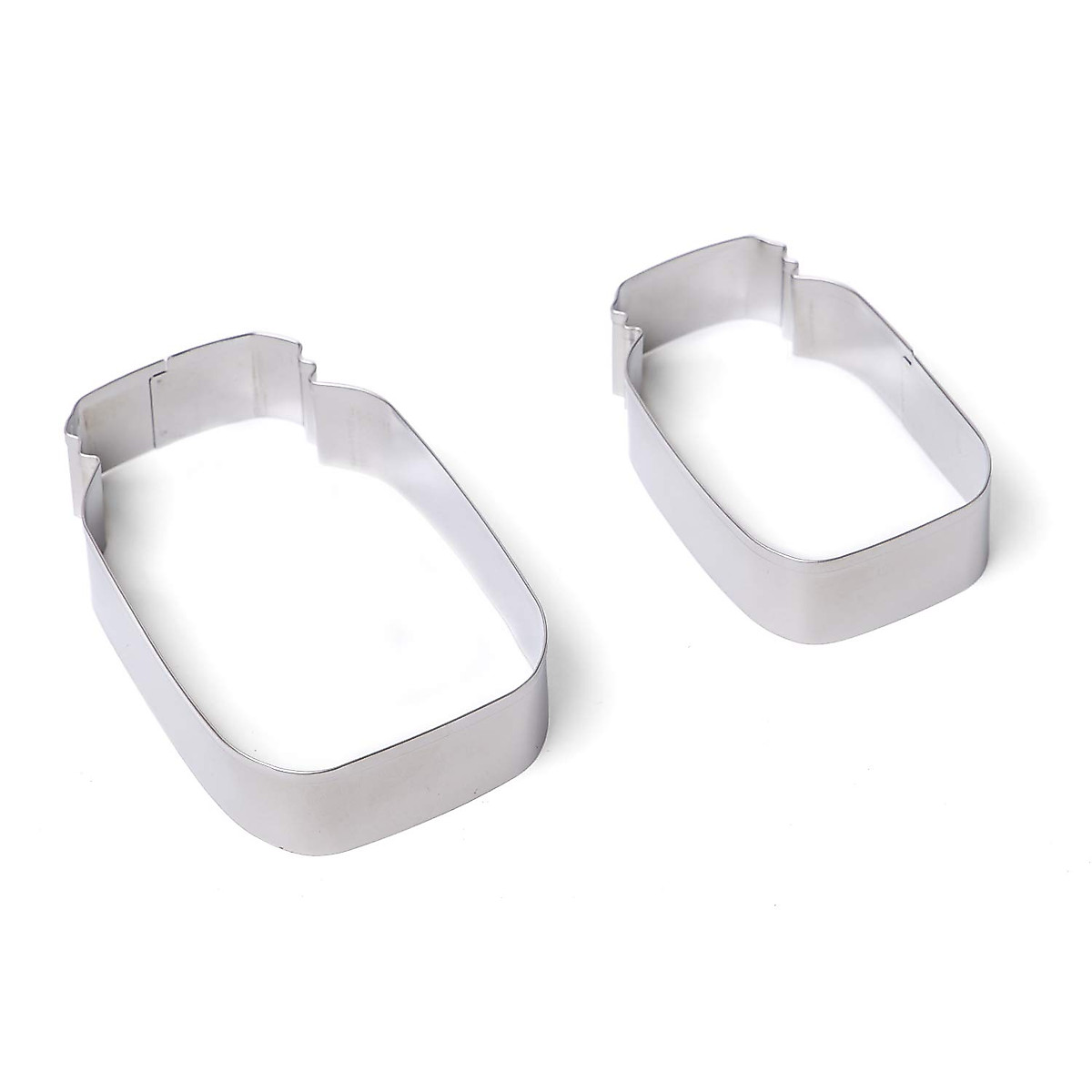 Fox Run 3679 Mason Jar Cookie Cutter Set of 2,Silver