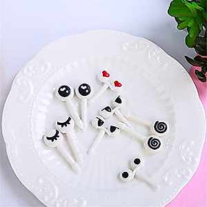 pulabo Cute Eye Mini Food Fruit Picks Kid Forks Bento Lunch Box Tool Tableware Excellent and Beautiful