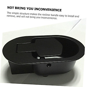 CIYODO 2pcs Versatilen Chair Pull Handle Metal Handle Part Black Lounge Chair Black Recliner Metal Legs for Furniture Recliner Pull Handle Replacement Aluminum Alloy