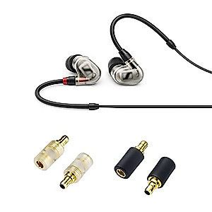 okcsc Adapters for Sennheiser IE400 Pro Earbuds Male to Mmcx Cable Female Compatible for IE100 IE400 IE400 Pro IE500 Lossless Sound Quality for Earbuds One Pair of Headphone Converter Transparent