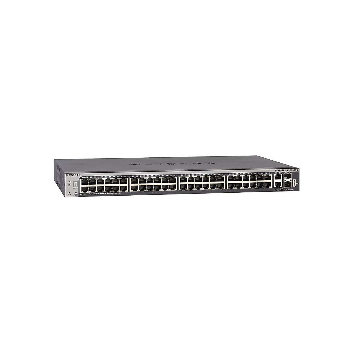 NETGEAR GS752TX-100NES 52-Port Smart Managed Pro Stackable Switch, 48GbE, 2 SFP+, 2 10GBASE-T, ProSAFE Lifetime Protection (GS752TX)