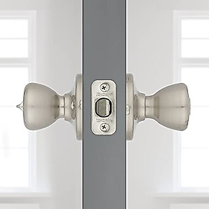 Kwikset 94002-852 Tylo Keyed Entry Knob with Smartkey Security In Satin Nickel