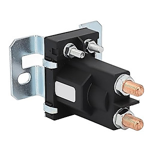 Starter Solenoid, Quick Response Sealed Lawn Mower Starter Relay Solenoid 200A Easy to Install Terminal Post Type Long Service Life ABS Brass Forklifts (24V)