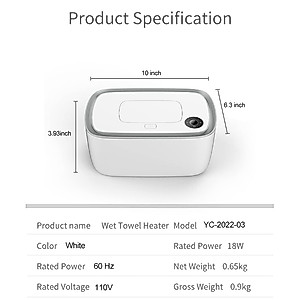 Baby Wipe Warmer and Baby Wet Wipes Dispenser, Diaper Wipe Warmer with Large Capacity, Quick Heating System, LED Display for Accurate Temperature Setting