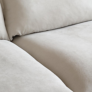 WJShome Cloud Modular Sectional Sofa with Storage Ottoman,165.2" Down Filled Comfort U Shaped Sofa Couch for Living Room,Minimalist Wide Deep Seat Convertible Couches (4 Seater and 2 Ottoman,Beige)