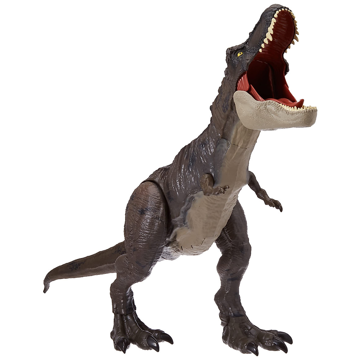 Mattel Jurassic World Super Colossal Dinosaur Action Figure, Large Tyrannosaurus Rex Dino Toy with Eating Feature, 3+ Feet Long T Rex