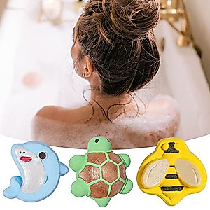 Shower Steamers Aromatherapy - Bath Bombs With Natural Ingredients, Orange Blueberry Tea Tree Fruity Aroma, Cute Animal Shape Shower Bombs with Essential Oils Gifts for Women Men