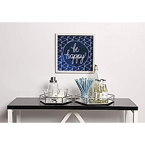 Kate and Laurel Felicia Modern Glam 2-Piece Nesting Metal Mirrored Decorative Accent Trays, Silver