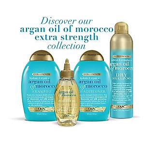 OGX Extra Strength Hydrate Repair + Argan Oil of Morocco Hair Mask Deep Moisturizing Conditioning Treatment, Citrus, 6 Ounce