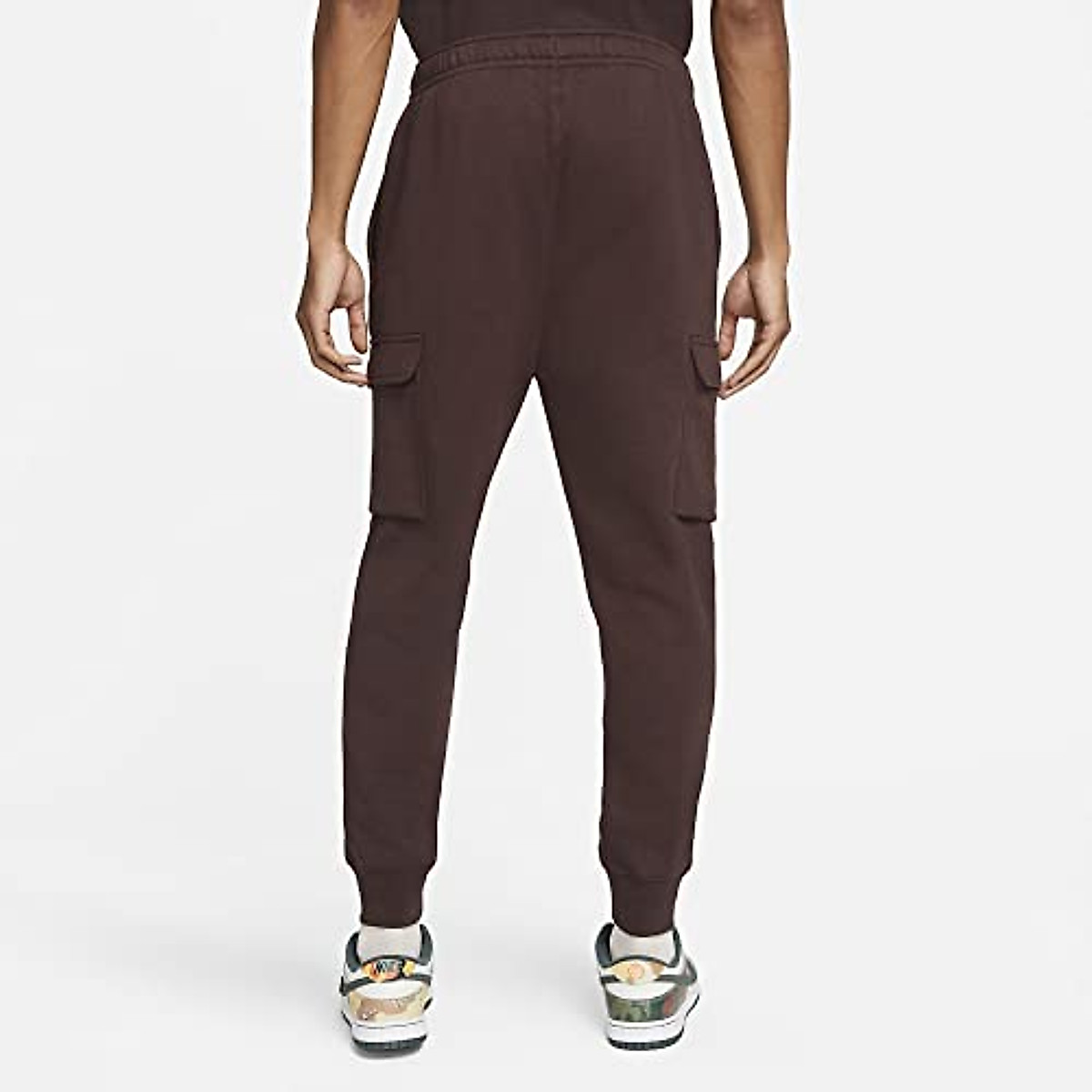 Nike Sportswear Club Fleece Men's Cargo Pants (3X-Large, Brown Basalt/Brown Basalt/White)