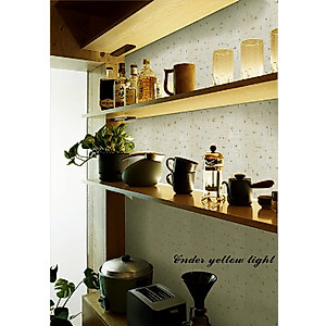 Dimoon Wallpaper 17.7’’ x 78.7’’ White Thicken Contact Paper Milky Grasscloth Removable White Peel and Stick Wallpaper Texture Film Self Adhesive Decorative Shelf Drawer Liner Roll