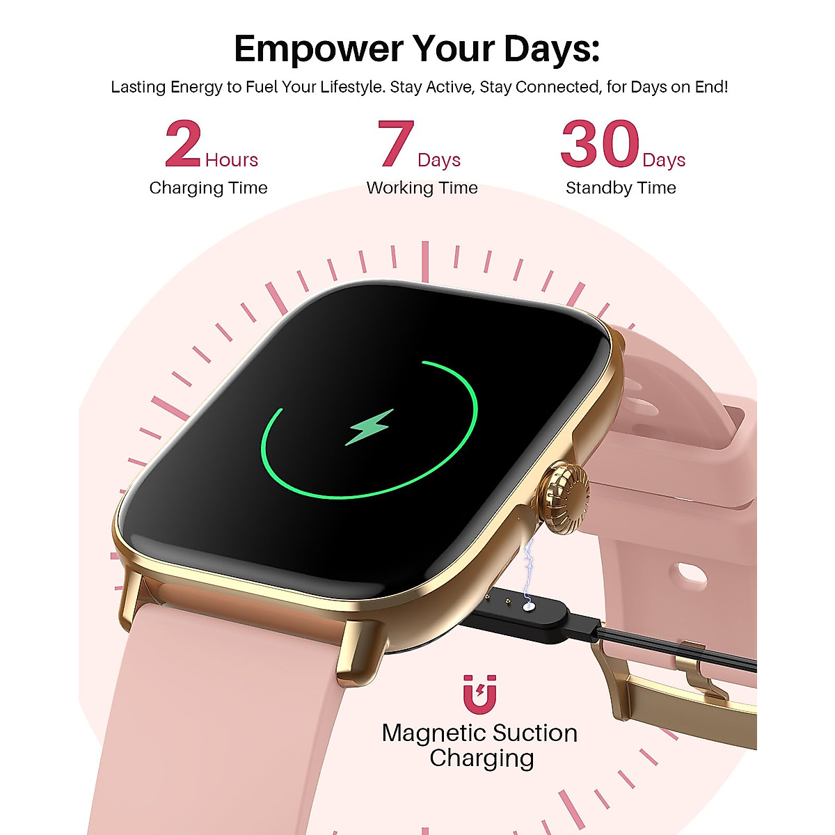 Smart Watch for Android for Women, 1.91" Touch Screen Fitness Tracker with Heart Rate Blood Oxygen Sleep Monitor, IP68 Waterproof Bluetooth Smartwatch Answer Make Call, Compatible Android iOS iPhone