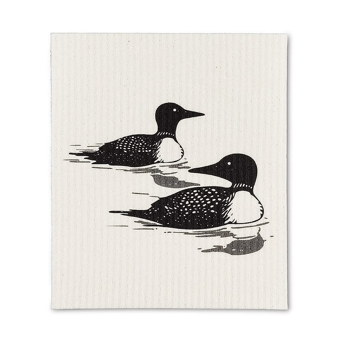Abbott Collection Home Loons Dishcloths. Set of 2.