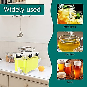 1 Gallon Drink Dispenser For Fridge,Beverage Dispenser With Spigot. Milk,Lemonade Dispenser,Juice Containers With Lids For Fridge, Parties And Dairly Use，100% Sealed And Filter screen