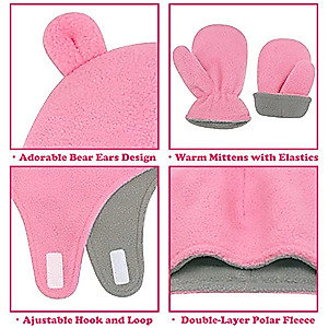 Toddler Girl Winter Hat and Gloves Toddler Winter Hats for Girls Toddler Hat and Gloves Set Girl Toddler Gloves Ages 2-4