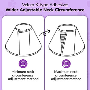 ipetstation Dog Cone Collar for Dogs After Surgery Extra Long, Adjustable Comfy Dog Elizabethan Pet Collar Cone for Large Dogs Anti-Lick Protective Wound (L (Neck Girth: 12.6-17.3in))