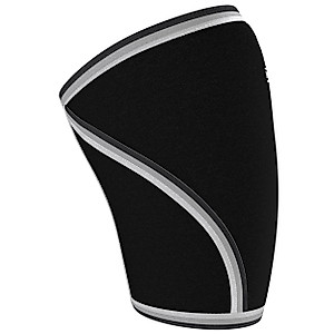 Nordic Lifting Elbow Sleeves (1 Pair) Support & Compression for Weightlifting, Powerlifting, Cross Training & Tennis - 5mm Neoprene Sleeve the Best Brace -Women & Men Black, XL