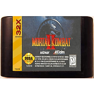 Mortal Kombat II 32X (Sega Genesis 32X) – Reproduction Video Game Cartridge