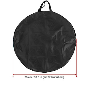 Keenso 27.5 Inch/29 Inch Cycling Double Wheel Bag Wheel Carrying Package Bags Bike Wheels Accessories (for 27.5in Wheel)