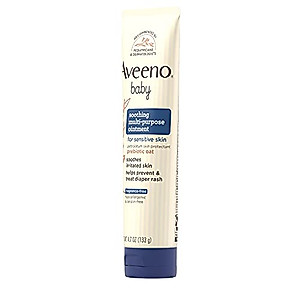 Aveeno Baby Soothing Multi-Purpose Diaper Rash Ointment, Petrolatum, 4.7 Oz