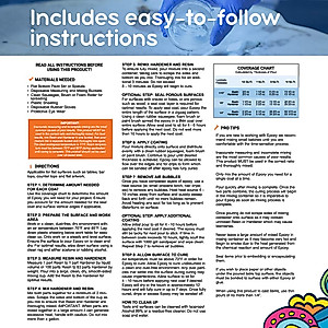 Crystal Clear Epoxy Resin 1 Gallon Kit 2 Part Epoxy Resin for Tumblers, Wood, Table Top, Countertop, Bar & Craft Art, Resin Molds Clear Casting Resin and Hardener Bulk Two Part Resin Epoxy Gallon