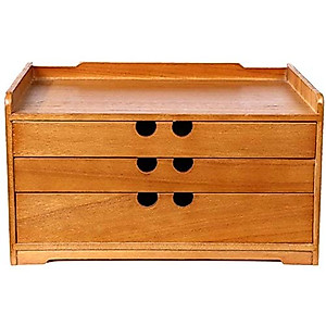 File cabinets Documents Cabinet Drawer Cabinet Desk Organizer - Filing & Organizing Paper Documents, Tools (Color : Natural, Size : 34.5x24x19.5cm)
