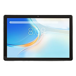 Honio Gaming Tablet, 5GWIFI 100-240V 4G Calling Tablet 6GB 256GB Octa Core Processor IPS Screen Night Reading Mode for Android 11 for Study (White)