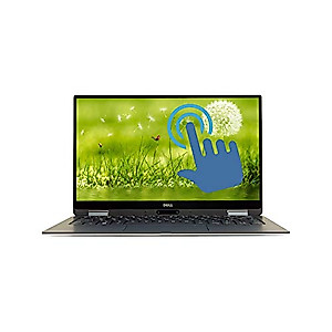 Dell XPS 13 9365 13.3 inches FHD, Core i7-7Y75 1.3GHz, 16GB RAM, 256GB Solid State Drive, Windows 10 Pro 64Bit, CAM, Touch (Renewed)