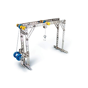Eitech Crane and Windmill Construction Set and Educational Toy - Intro to Engineering and STEM Learning, Steel (10005-C05)