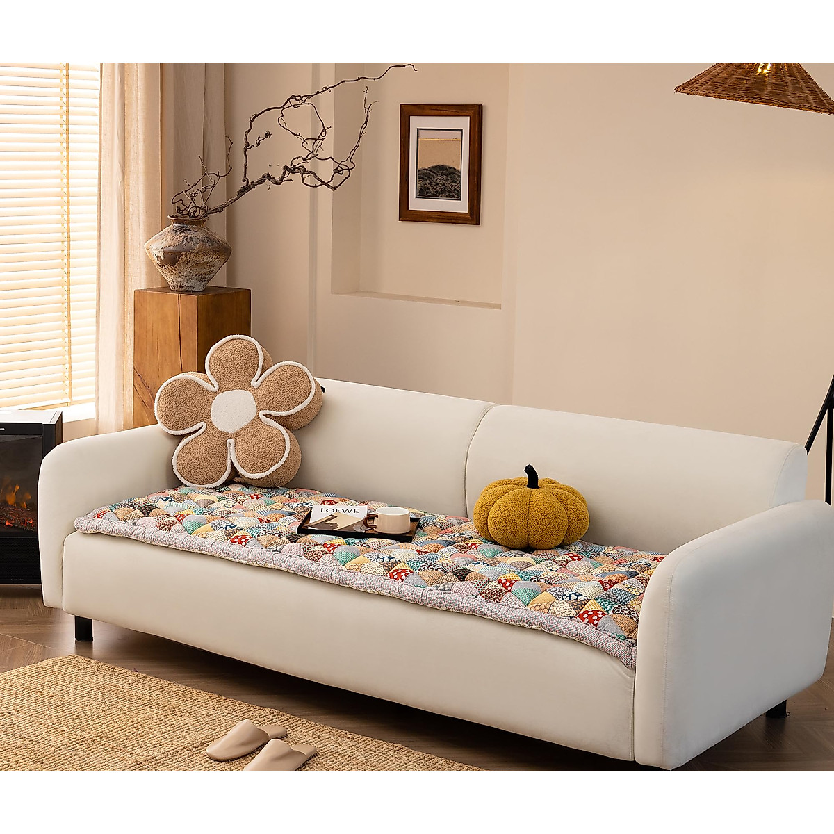 HOMEREFROM Pet Mat Bed Couch Cover for Dog, Washable Dog Couch Cover Protector, Non Slip Pet Couch Covers for Sofa (27.55 * 70.86, Red)