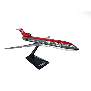 Flight Miniatures Northwest Airlines NWA Boeing (89-03) 727-200 1:200 Scale - Plastic Snap-Fit Model Airplane - Collectible Replica of Northwest Airlines Aircraft - Part #ABO-72720H-006