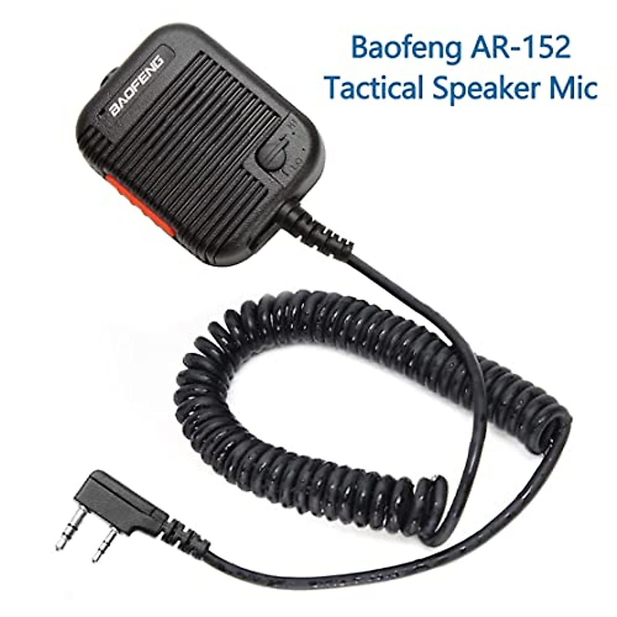 Baofeng Walkie Talkie Handheld Military Grade AR-152 Volume Adjustable Speaker Mic, Shoulder Microphone for BaoFeng AR-152 UV-5R BF-F8HP UV-S9 Plus UV-82HP BF-888S Two Way Radio Popular Accessories