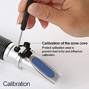 Optical Hydrometer, LEERCHUANG Alcohol Refractometer (0-80% v/v) for Distilled Spirits, Alcohol Content Measurement Meter in Alcohol Liquor Products - Not Suitable for Beer or Wine