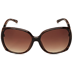 Jessica Simpson Womens J5236 Oversized Rectangular Sunglasses With Uv400 Protection. Glam Gifts For Her, 60 Mm, Tortoise, 60 Mm US