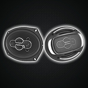 TUMAN Pro 6×9 Car Speakers, 500 Watt Max 4-Way Coaxial Car Audio Speakers, Professional Car Door Speakers, Sound Stereo and no Distortion, Mylar Tweeter Truck Speakers (1 Pair)