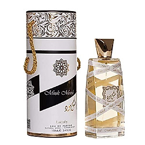 Lattafa Perfumes Musk Mood EDP - 100 ML (3.4 oz) I Perfect White Musk Scent I Fine, Light Perfume with Comforting White Musk I Main accords: white musk, florals, woody, powdery I Suitable for any Occasion I by Lattafa