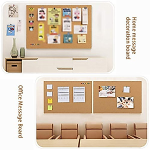 Wall decoration Cork DIY Needle Board, self-Adhesive Notice Board of Office Children's Bedroom, with 20 thumbtacks