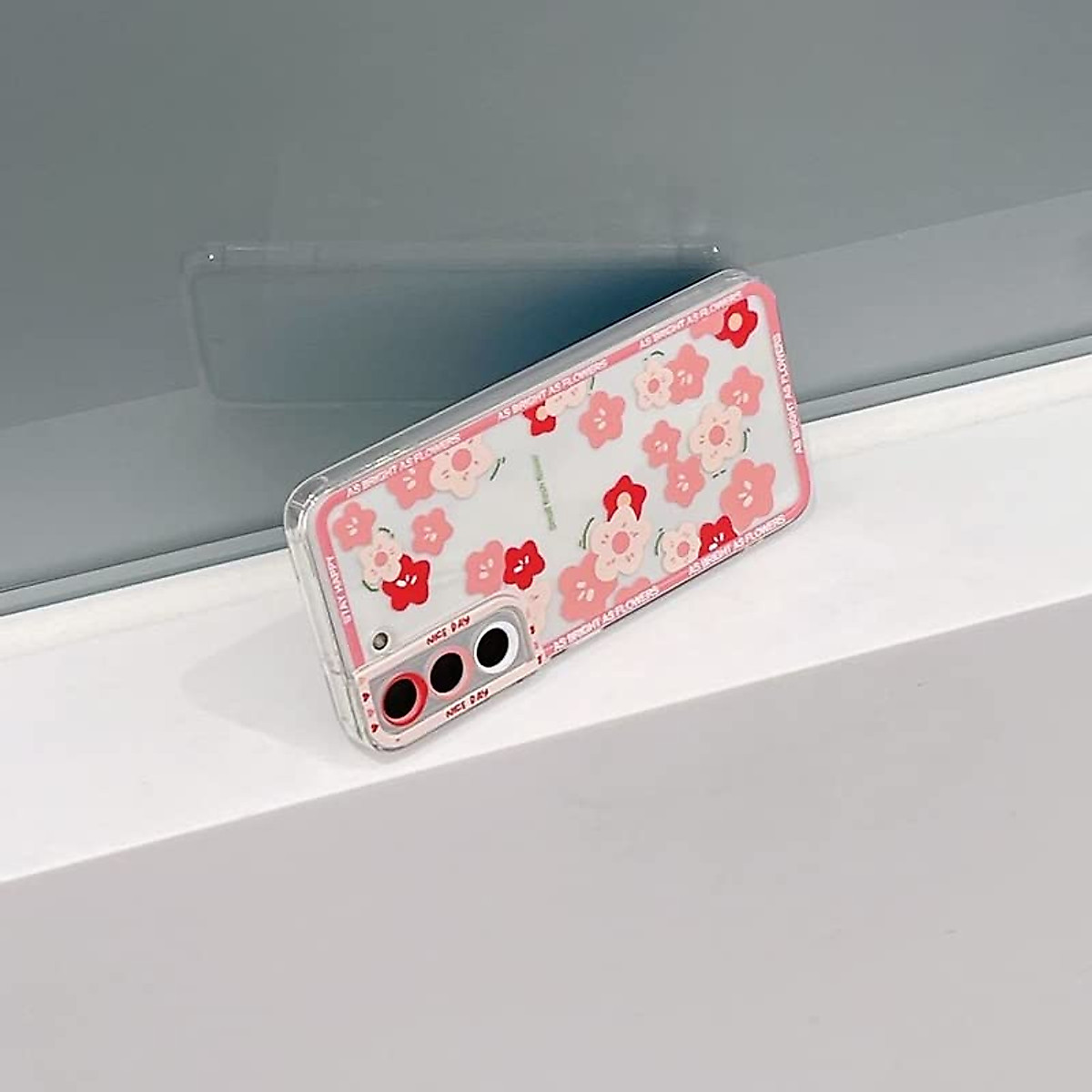 for Samsung Galaxy S22 S21 Ultra Plus FE Case Flower for Women ,Camera Protection Clear Transparent Slim Soft Cover Flora note20ultra Case for Samsung Note 20 S20 Ultra (Note20,Pink Flowers)