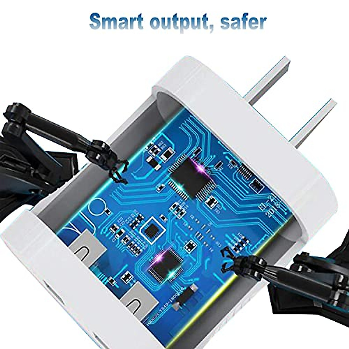 USB Wall Charger Block 2Pack Dual Port Cube Plug Power Charging Adapter Brick for Apple iPhone 14/13/12/XS Max/XR/X/8/8 Plus/7/6S/6S Plus/6/SE/5S/5C/iPad Mini/Air/Samsung Galaxy Kindle Fire LG