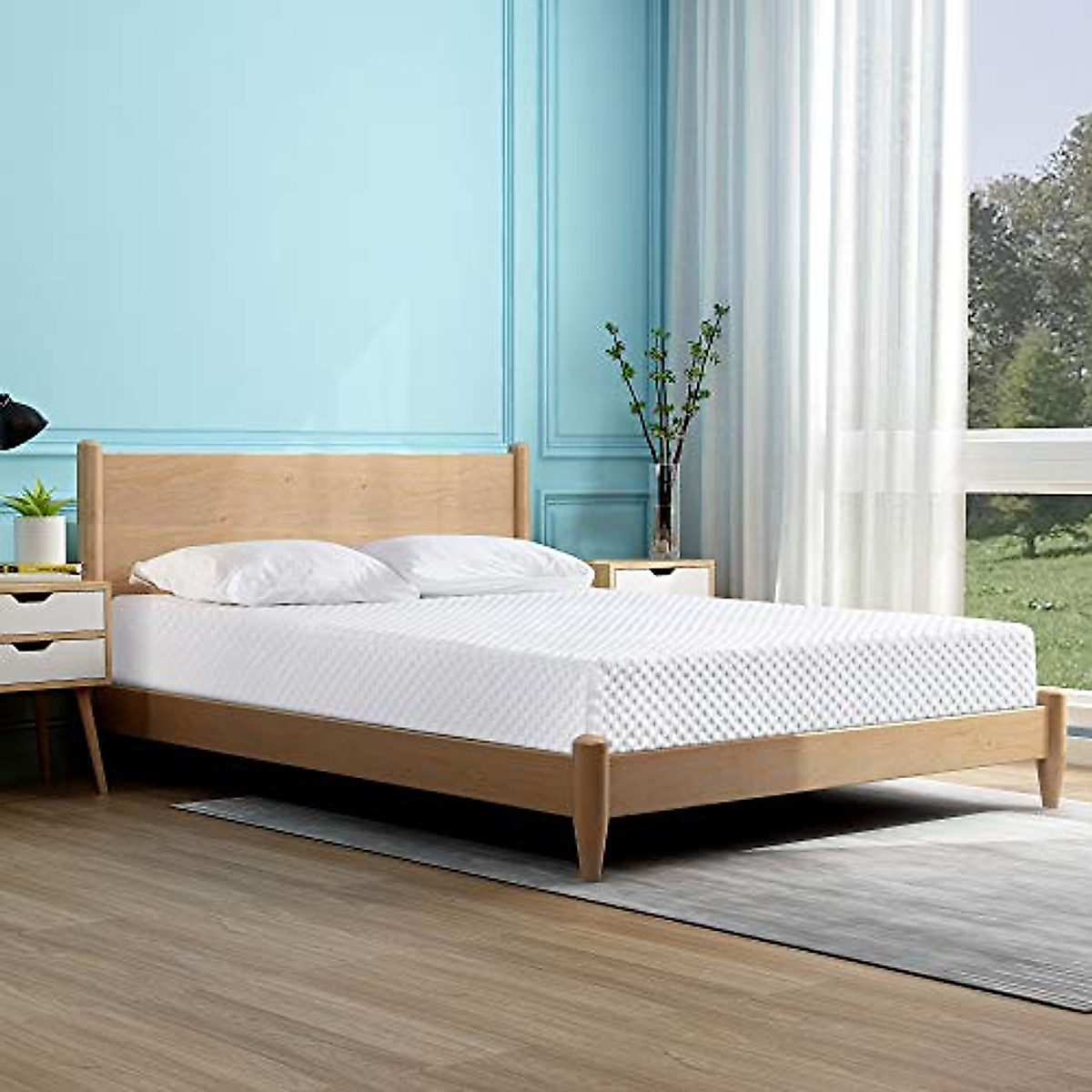 SOFTSEA 10 Inch Memory Foam Mattress, Cooling Gel Foam Mattresses in a Box, Memory Foam Mattress 10 inch Firm, Classic (King) 76x80x10 in