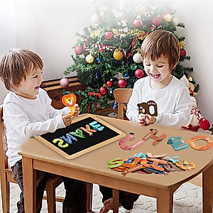 TSYAN Alphabet Magnets for Kids,Jumbo Magnetic Letters Animal Fridge Magnets Colorful ABC Educational Toy Set Preschool Learning Spelling Refrigerator Game for Toddler 3 4 5 Years Old Kids Boys Girls