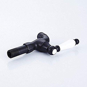 NZDY Faucet Black Antique Bronzed Brass Mop Pool Washing Hinegarden Garden Bibcock